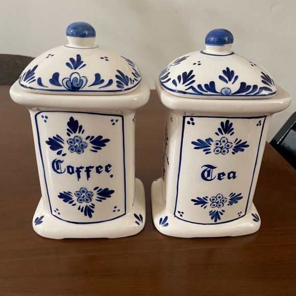 Delft Blue | Kitchen | Vintage Delft Blue Hand Painted Coffee And Tea ...